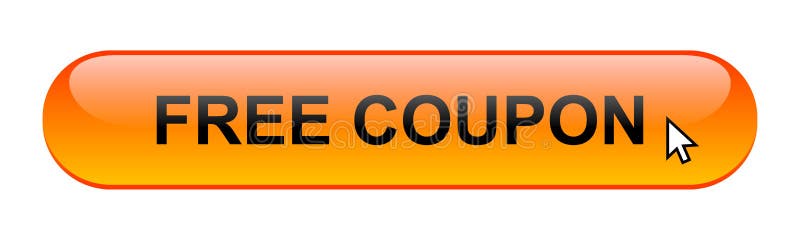 Free coupon stock vector. Illustration of click, button - 156058000