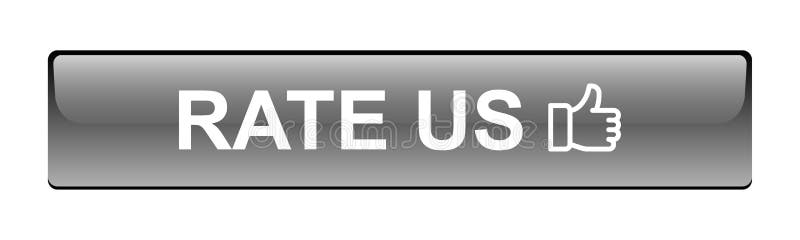 Rate us button stock vector. Illustration of choice - 156059413
