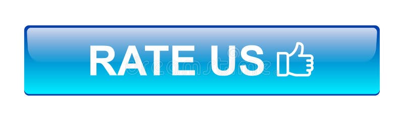 Rate us button stock vector. Illustration of media, feedback - 156059495