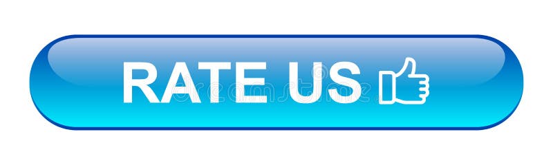 Rate us button stock vector. Illustration of hand, choice - 156059821