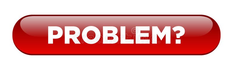 Problem button stock vector. Illustration of guidance - 156114614