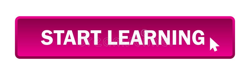 Start learning Button stock vector. Illustration of coaching - 197958636