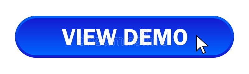 View demo button stock vector. Illustration of adhesive - 208197468
