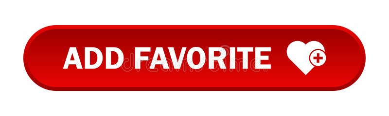 Add Favorite Heart Icon Web Button Stock Vector - Illustration of ...