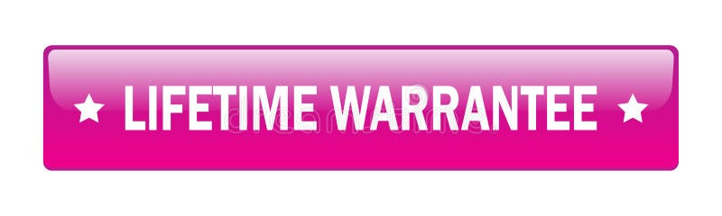 Lifetime warrantee button stock vector. Illustration of promise - 214688725