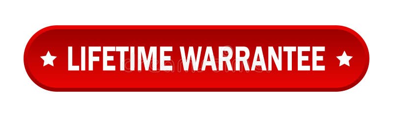 Lifetime warrantee button stock vector. Illustration of commerce ...