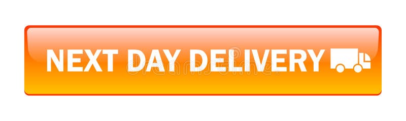 Next Day Delivery Icon Button Stock Vector - Illustration of ...