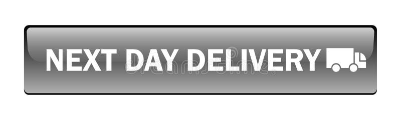 Next Day Delivery Icon Button Stock Vector - Illustration of ...