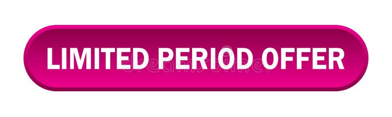 Limited Period Offer Button Stock Vector - Illustration of promotion ...