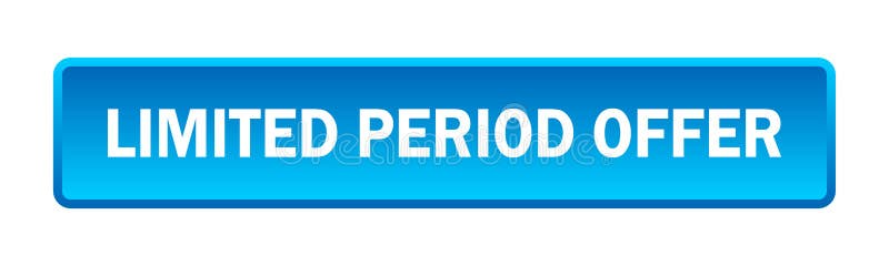 Limited Period Offers on Blue Stock Illustration - Illustration of ...
