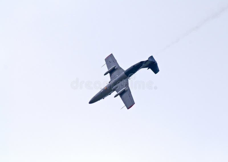 L-29 in flight editorial stock image. Image of pitch - 20344614