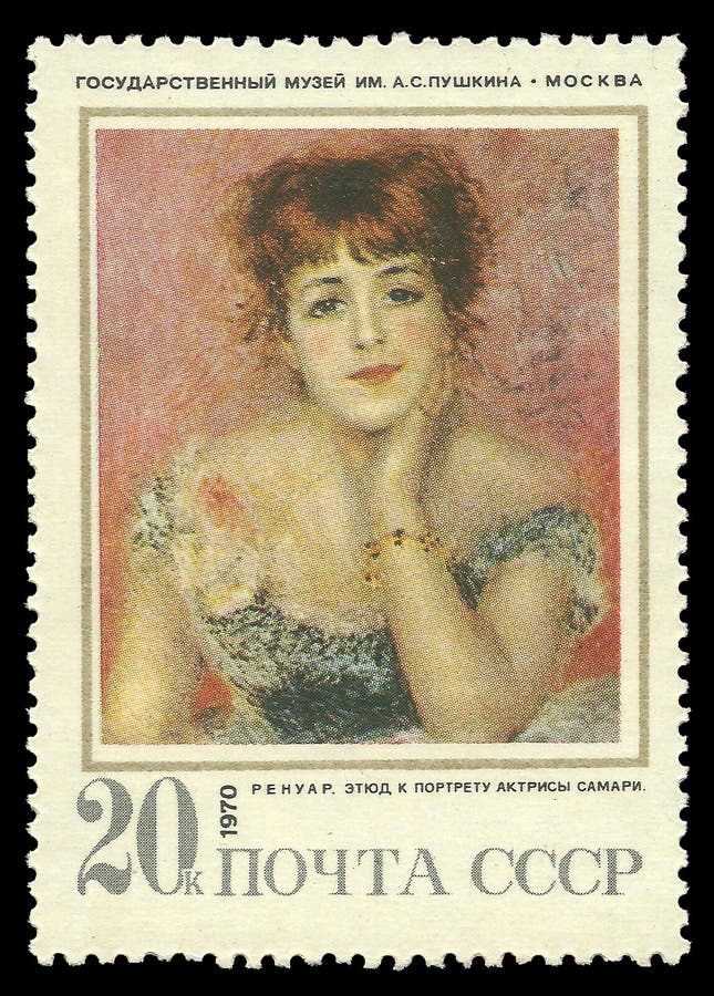 L'actrice Jeanne Samary Par Renoir Photo stock éditorial - Image du ...