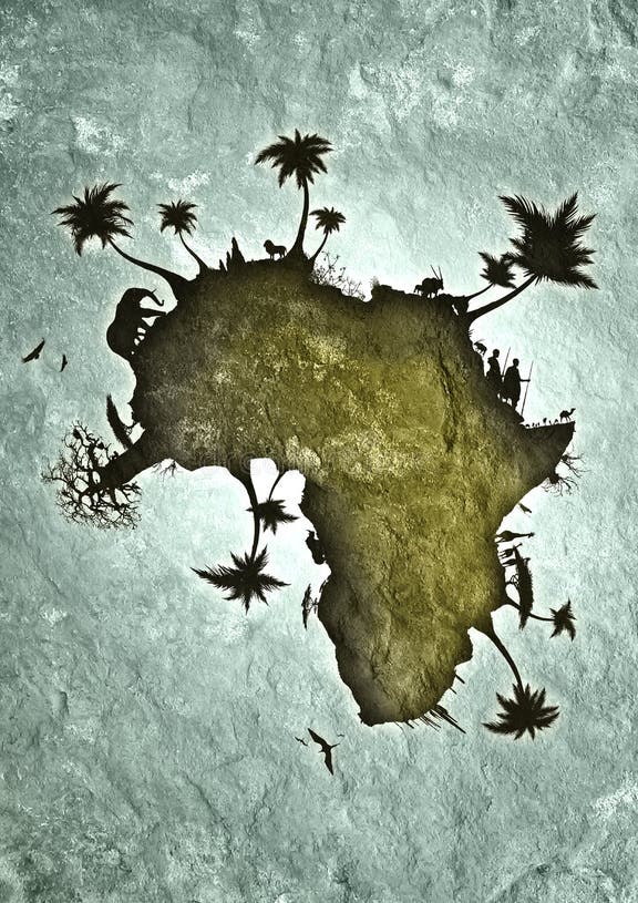 L'Afrique illustration stock. Illustration du international - 12673877
