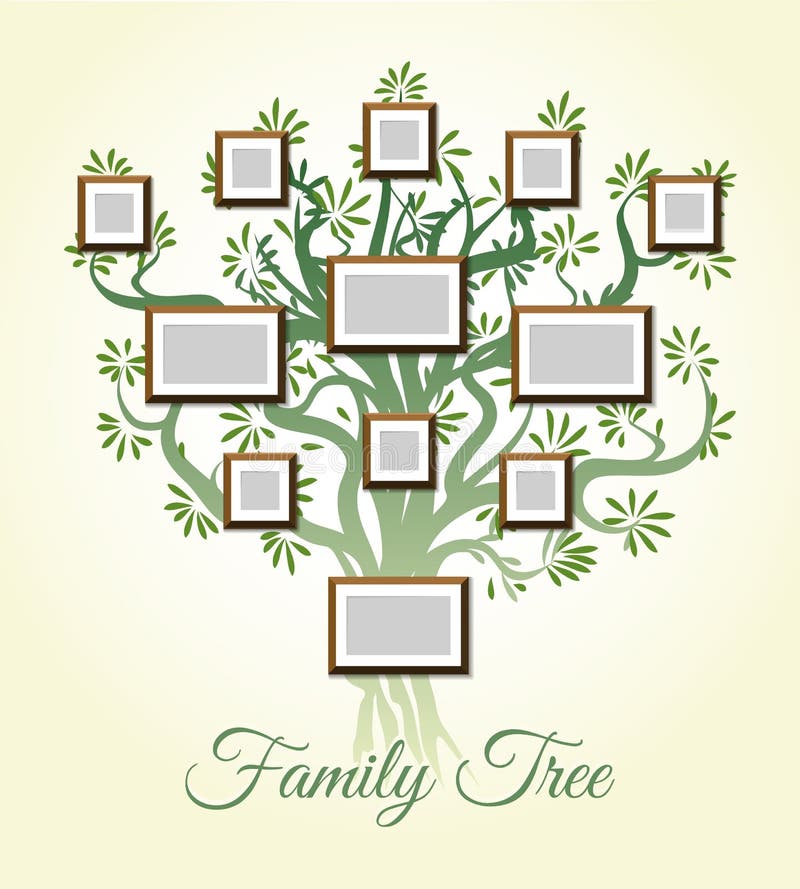 L'albero Genealogico Con La Foto Incornicia L'illustrazione Di Vettore ... L'albero Genealogico Con La Foto Incornicia L'illustrazione Di Vettore ...