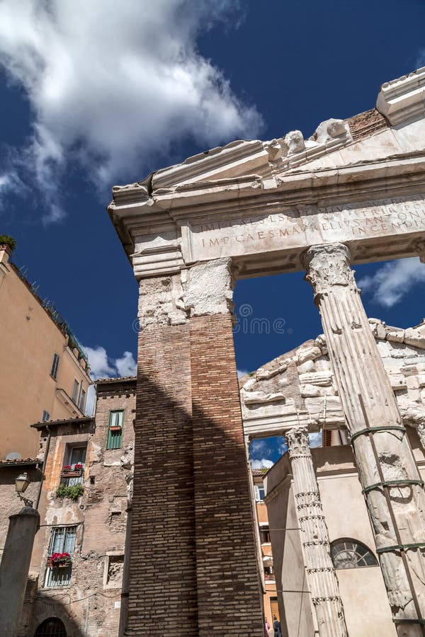 L'ancien Ghetto Juif De Rome Image stock - Image du cacher ...