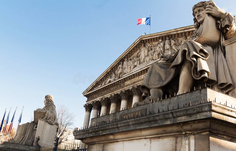 Il Palazzo Nazionale Francese Di Assemblea-Bourbon La Camera Del ...