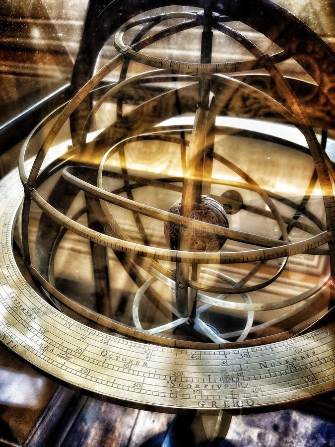 L'astrolabio sferico fotografia stock. Immagine di astronomico - 88037764