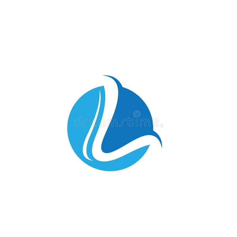 L Carta Logo Vector Icono Plantilla Ilustración del Vector ...