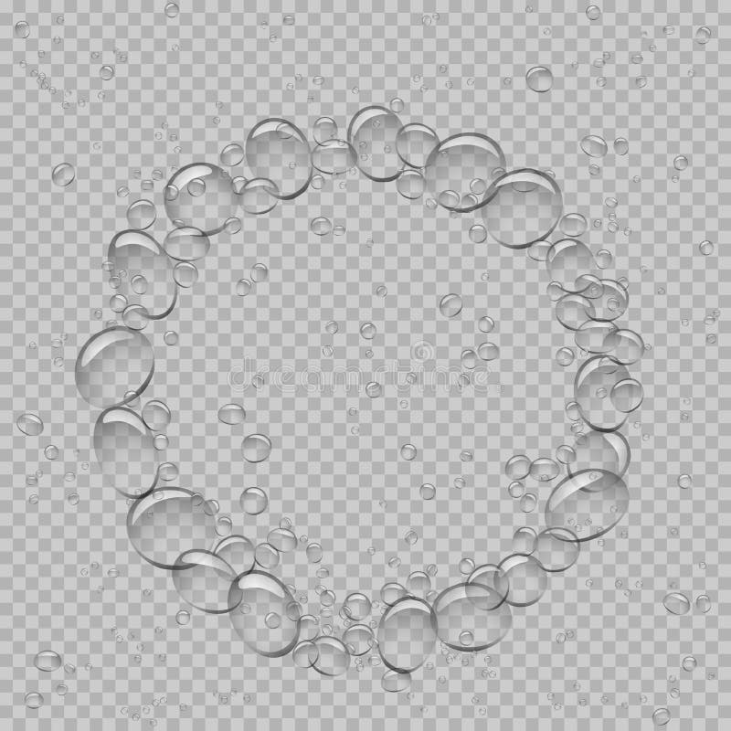 L'eau Bouillonne Cercle Transparent Illustration de Vecteur ...