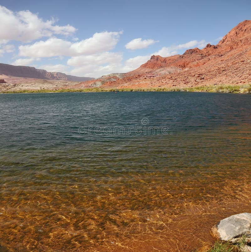 L'eau Froide Et Claire Du Fleuve Colorado Image stock - Image du utah ...