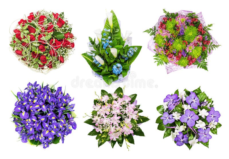 L'ensemble De Bouquets Des Fleurs Image stock - Image du fleurs, lame ...