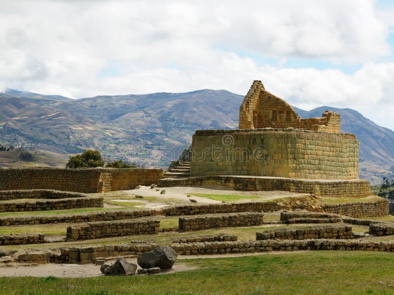 L'Equateur, Site Antique D'Inca D'Ingapirca Photo stock - Image du ...