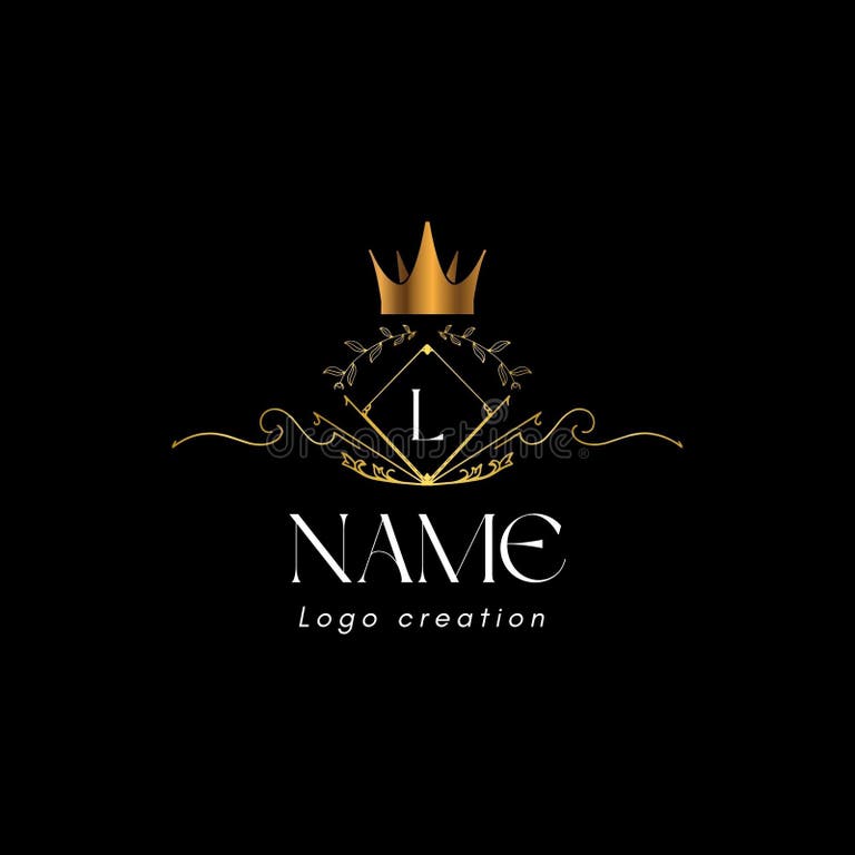 L Front Logo Design Template Stock Illustration - Illustration of ...