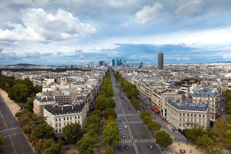 L'horizontal De La Ville De Paris, France Image stock - Image du temple ...