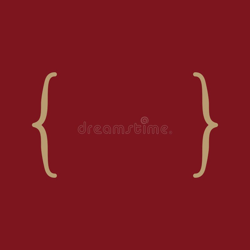 L'icône D'accolade Symbole De Citation Plat Illustration de Vecteur ...