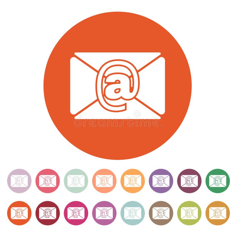 L'icône D'email Symbole De Courrier Illustration de Vecteur ...