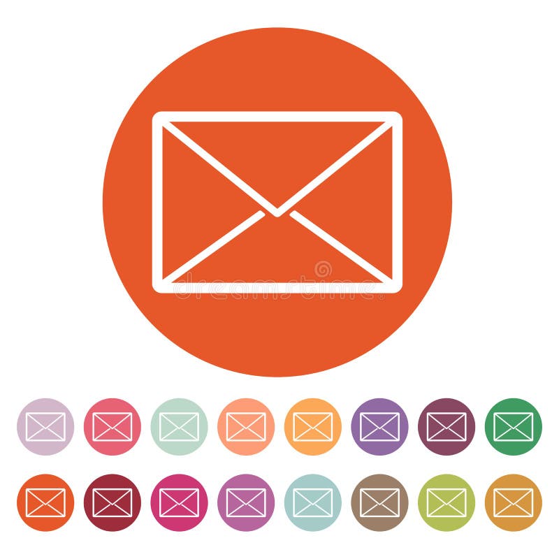 L'icône D'email Symbole De Courrier Illustration de Vecteur ...