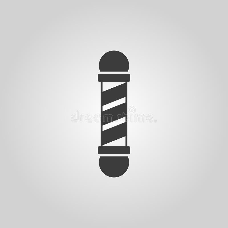 L'icône De Barber Pole Symbole De Raseur-coiffeur Plat Illustration de ...