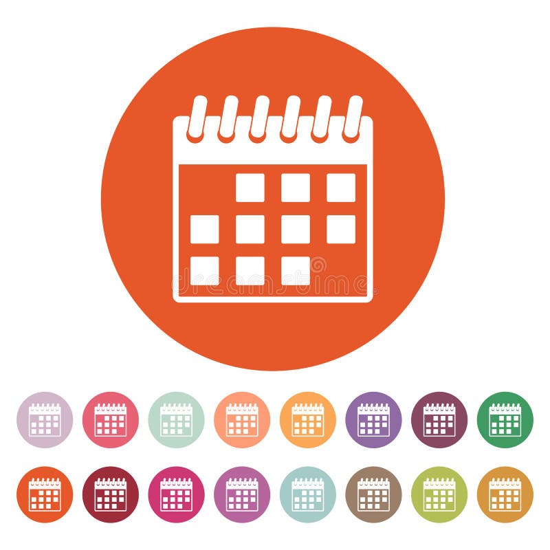L'icône De Calendrier Symbole De Calendrier Illustration de Vecteur ...
