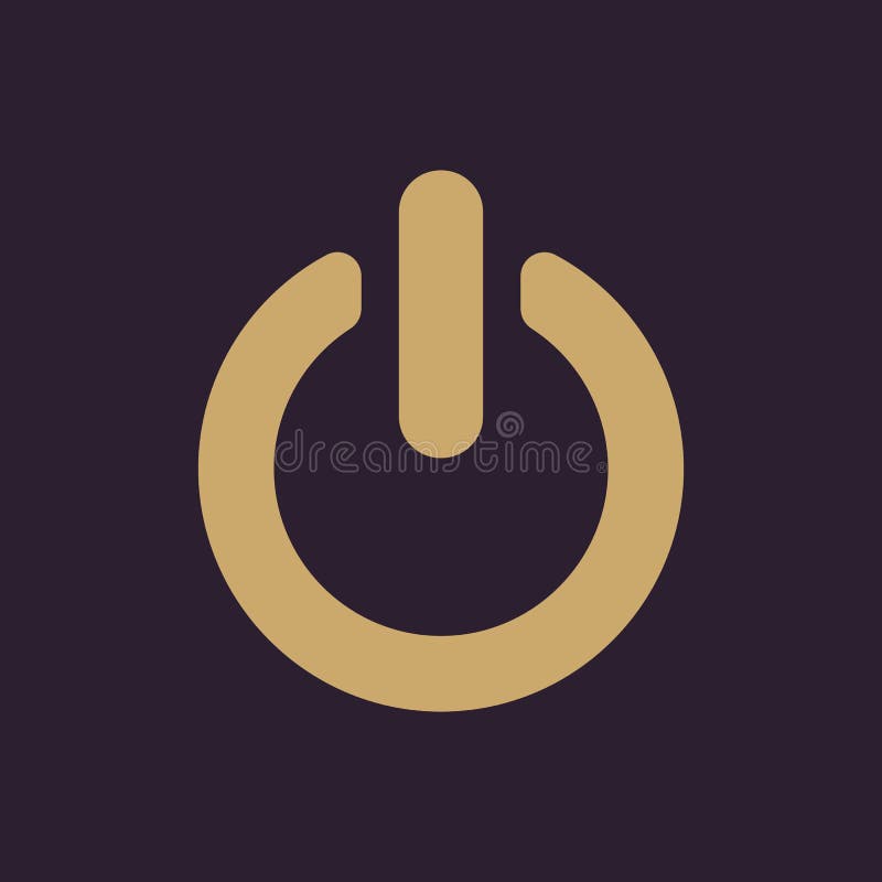 L'icône De Puissance Symbole De Puissance Plat Illustration Stock ...