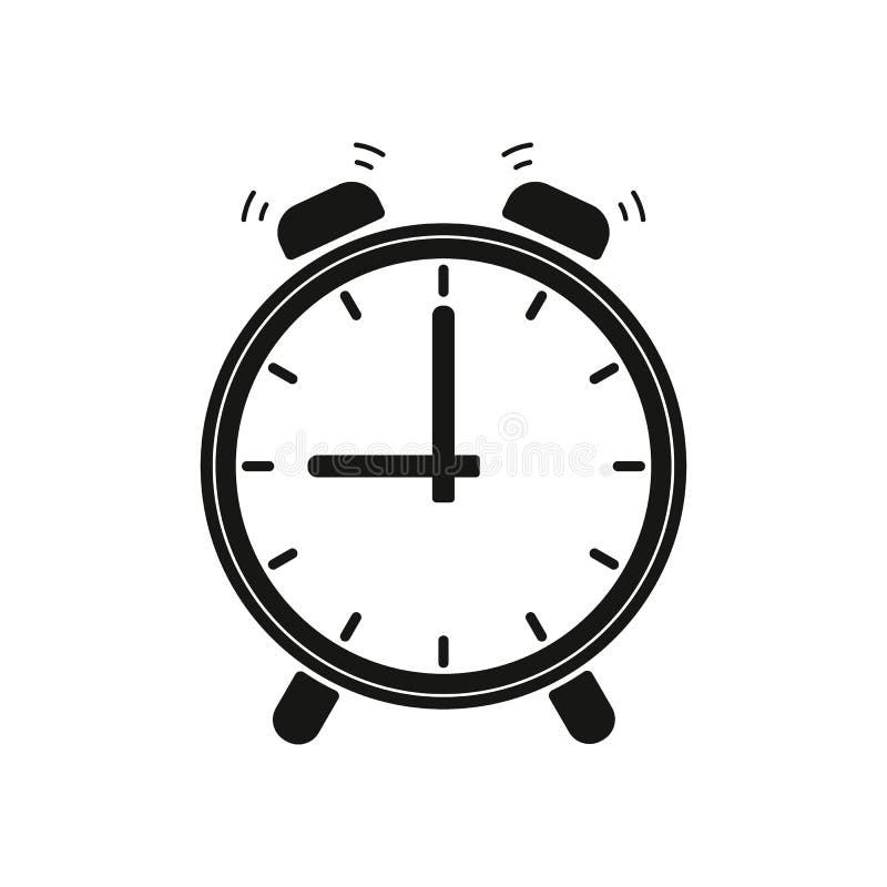 L'icône De Réveil Symbole De Réveil Positionnement Illustration de ...