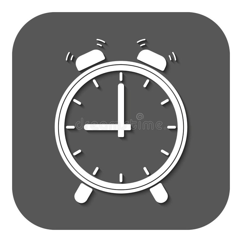 L'icône De Réveil Symbole De Réveil Positionnement Illustration de ...