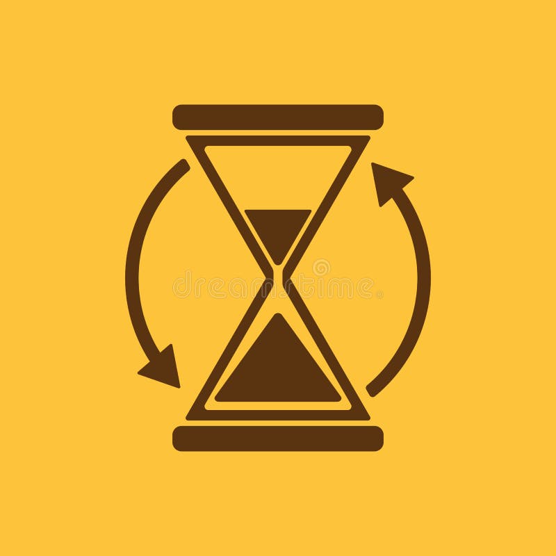 L'icône De Sablier Symbole D'horloge Illustration Stock - Illustration ...