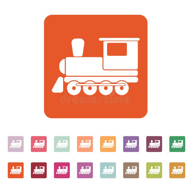 L'icône De Train Symbole De Voyage Plat Illustration de Vecteur ...