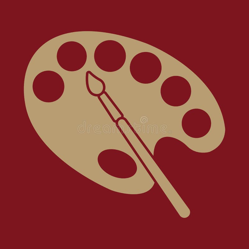 L'icona della tavolozza illustrazione vettoriale. Illustrazione di ...