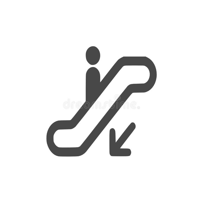 L'icona Delle Scale Mobili, Canta, Illustrazione Illustrazione di Stock ...