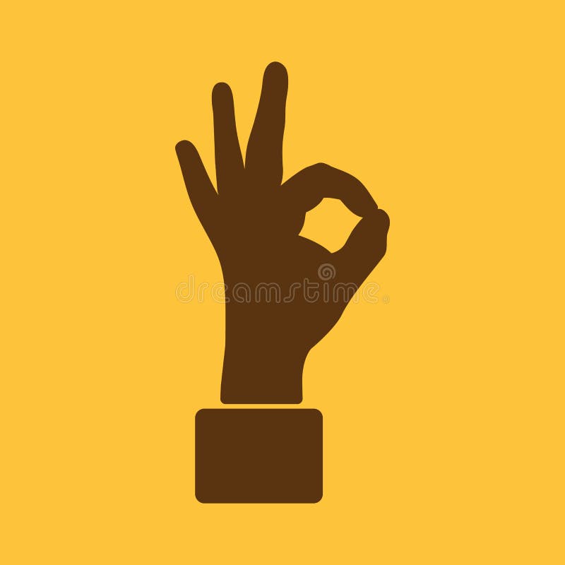 L'icona OK. Simbolo Di OK. Piatto Illustrazione di Stock ...