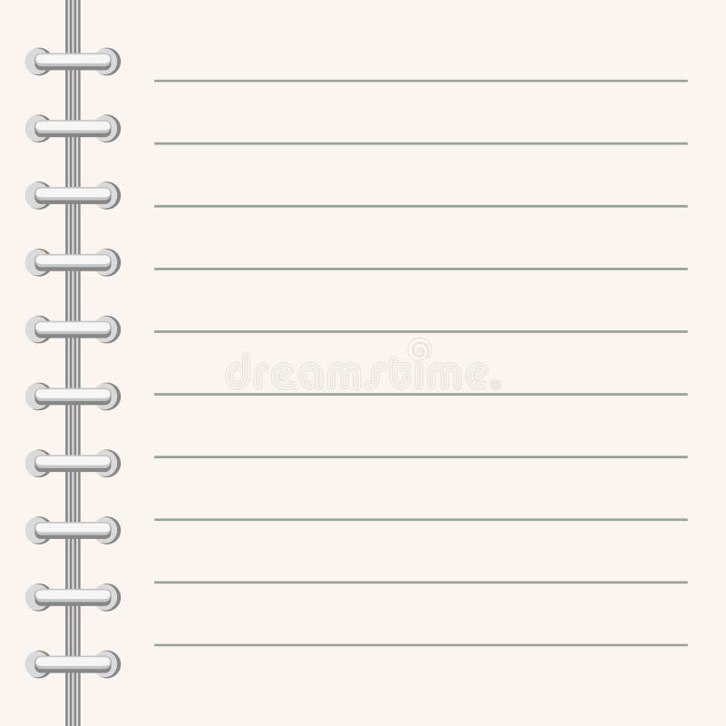 L'inversion Du Carnet Page Dans La Ligne Illustration de Vecteur ...