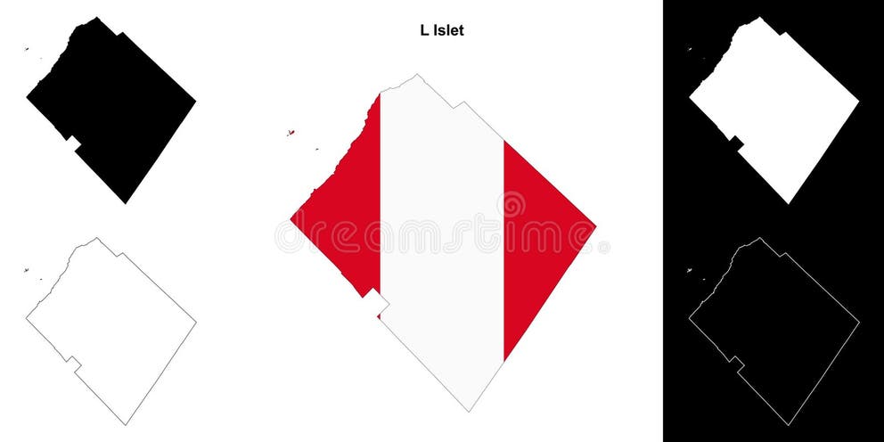 L Islet outline map stock vector. Illustration of county - 361010226