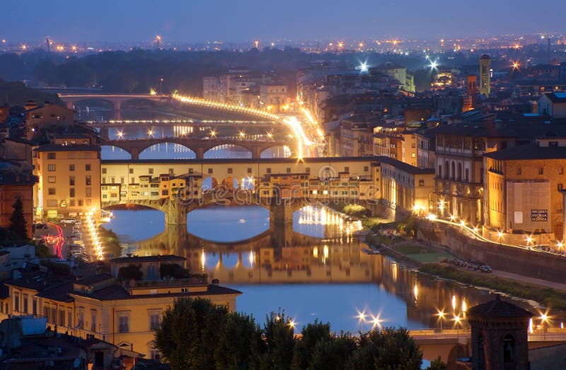 L'Italie, Florence, Toscane, Photo stock - Image du crépuscule, soirée ...
