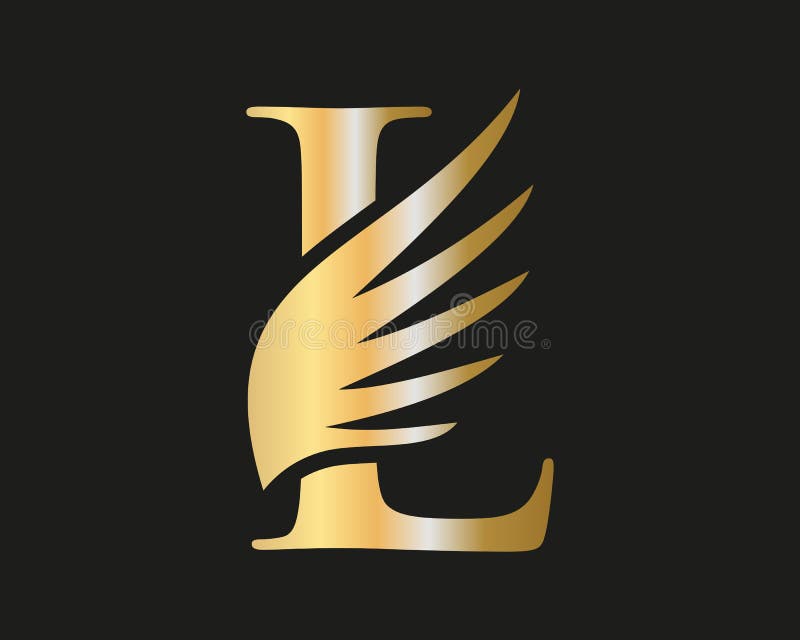 L Letter Transportation Logo Design. Initial Flying Wing L Letter Logo ...