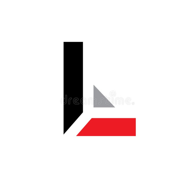L Letter Vector Logo. Linear Letter L Emblem Stock Vector ...