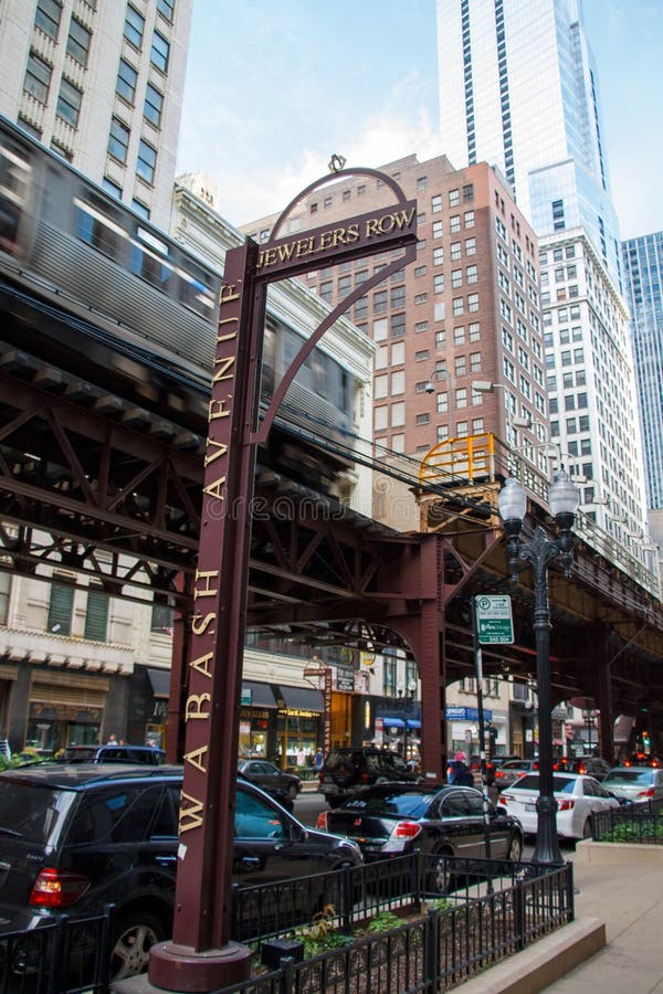 The L at the Loop in Downtown, Chicago, IL, USA Editorial Photography ...