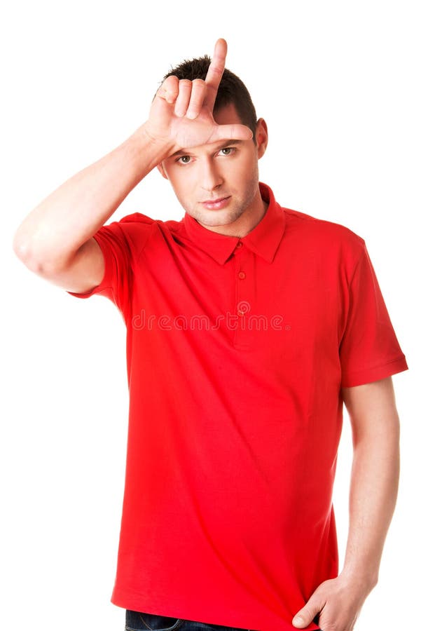 L for looser sign stock image. Image of casual, life - 45801861