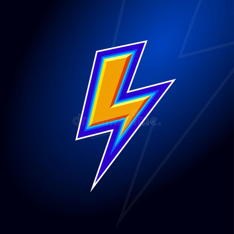 L Monogram As Lightning with Contours. Lightning Icon. Letter L and ...