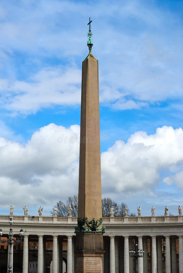 L'obelisco Egiziano, Vaticano, Roma, Fotografia Stock - Immagine di ...